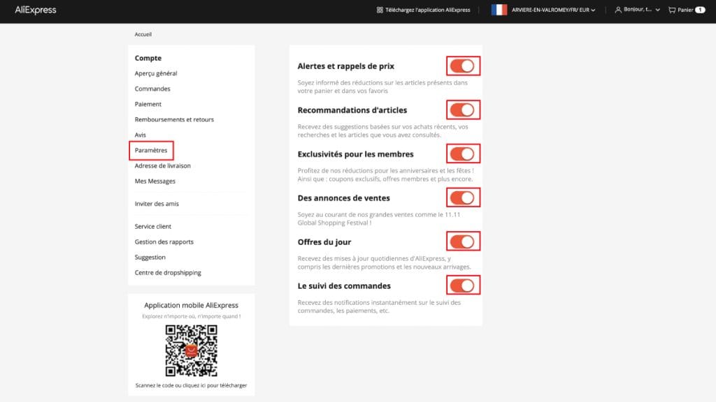 How to unsubscribe from the AliExpress newsletter?