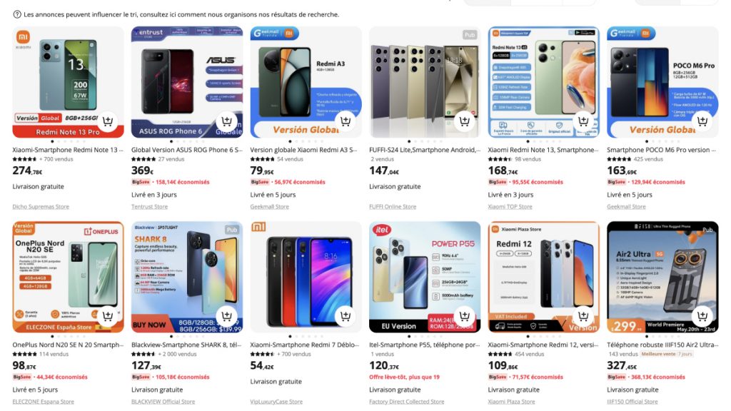 Top 15 des Produits les Plus Vendus sur AliExpress en 2025