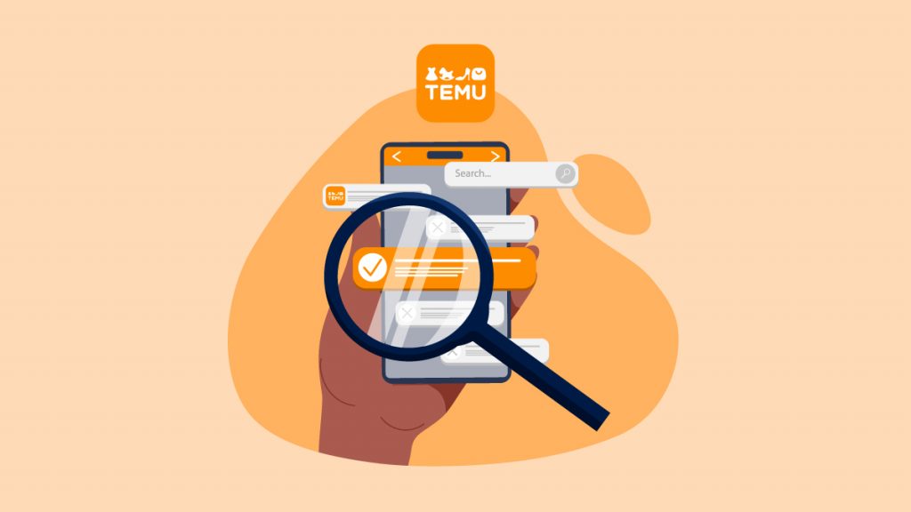 How to effectively search for items on Temu?